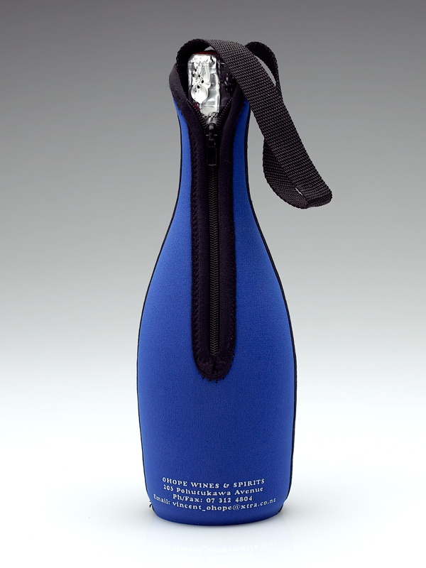 Deluxe Zip-Up Wine Bottle Cooler and Zip-Up Champagne Bottle Cooler